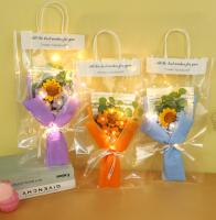 China 25x45cm Sunflower Simulation Knitted Yarn Floral Arrangement for sale