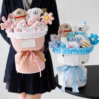 China Cute line puppy doll bouquet birthday gift for girls to send to their bestie girlfriend doll creative Valentine's Day for sale