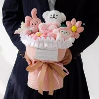 China Cute line puppy doll bouquet birthday gift for girls to send to their bestie girlfriend doll creative Valentine's Day for sale
