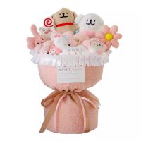 China Cute line puppy doll bouquet birthday gift for girls to send to their bestie girlfriend doll creative Valentine's Day for sale