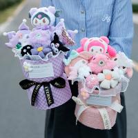 China Plush Variety Kuromi Cinnamon Dog Doll Bouquet for Mother's Day and Teacher's Day for sale
