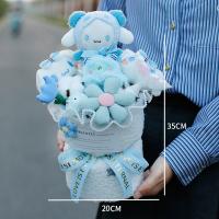 China Plush Variety Kuromi Cinnamon Dog Doll Bouquet for Mother's Day and Teacher's Day for sale