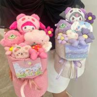 China 20x35cm Multiple Color Kuromi Doll Bouquet Perfect Gift for Your Girlfriend on Children's Day for sale