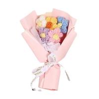 China Knited Pile Flower Variety Handmade Mini Yarn Bouquet for Birthday Surprises for sale