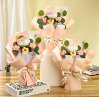China Variety Flower Knitted Artificial Flowers 30x24cm for sale