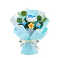 China Variety Flower Knitted Artificial Flowers 30x24cm for sale