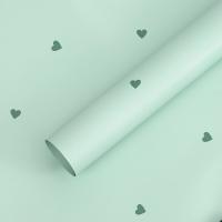 China Valentine's Day Heart-Print Oya Paper Waterproof Solid Color Floral Wrapping Paper for Bouquets Florist Grade 56cm*56cm Customized for sale