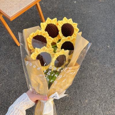 China Handmade Crochet Tulip Bouquet Kit DIY Knitting Yarn Flowers Valentine’s Gift for Girlfriend Teacher’s gift for sale