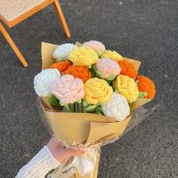 China Handmade Crochet Tulip Bouquet Kit DIY Knitting Yarn Flowers Valentine’s Gift for Girlfriend Teacher’s gift for sale