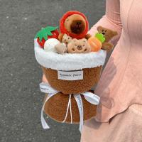 China Christmas Pawfect Leader Plush Toy Set Capybara Flower Bouquet Kawaii Cartoon Gift for Valentine's Day/Birthday for sale