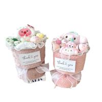 China Cartoon Plush Doll Flower Bouquet Variety of Dolls Perfect Gift Set for Kids/Girlfriend on Birthday/Graduation/Teacher's Day for sale