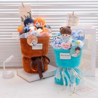 China Anime Haikyuu!! Volleyball Boy Plush Doll Bouquet - Creative 2D Gift for Boyfriend/Husband, Qixi Valentine's & Birthday Present for sale