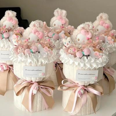 China Variety Dolls Plush Flower Bouquet Hello Kitty Valentine's Day/ Year/Birthday Gift for Kids for sale