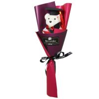 China 10x35cm Graduation Foam Bear Bouquet Celebrate with Friends and School Events in Multiple Colors for sale