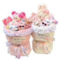 China Variety Dolls Plush Flower Bouquet Hello Kitty Valentine's Day/ Year/Birthday Gift for Kids for sale