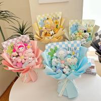 China Alien Stitch & Three-Eyed Plush Flower Bouquet Creative Cartoon Gift for Graduation/Birthdays/Valentine's Day for sale
