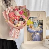 China Alien Stitch & Three-Eyed Plush Flower Bouquet Creative Cartoon Gift for Graduation/Birthdays/Valentine's Day for sale