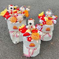 China Westie Plush Flower Bouquet Creative Snack-Inspired Gift Set for Birthdays/Graduation for Kids & Girlfriend for sale
