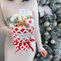 China Christmas Plush Doll Bouquet Creative Snowman Gift Set for Girlfriend for Christmas Eve & Decor for sale