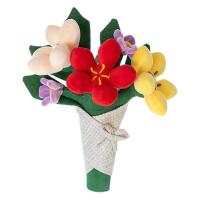 China Flower Variety 10x30cm Bouquet Wedding Dolls Fun Realistic Handheld Plush Flowers for Girls Romantic Gifts for sale