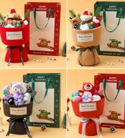 China Christmas Plush Bear Flower Bouquet - Cute Gift for Her, Best Friend Holiday Present for sale