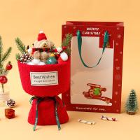 China Christmas Plush Bear Flower Bouquet - Cute Gift for Her, Best Friend Holiday Present for sale