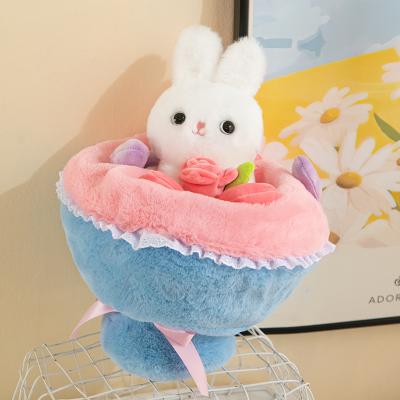 China Magic Bunny Flower Bouquet - Valentine's Plush Gift for Her 20x30cm plush rabbit for sale