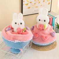 China Magic Bunny Flower Bouquet - Valentine's Plush Gift for Her 20x30cm plush rabbit for sale