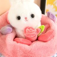 China Magic Bunny Flower Bouquet - Valentine's Plush Gift for Her 20x30cm plush rabbit for sale