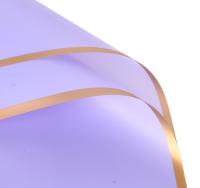 China New Simple Frame Jelly Film Solid Color Soft Light Paper Flower Bouquet Wrapping Paper Gold Edge Matte Fresh Flower Wrapping Paper DIY Materials for sale