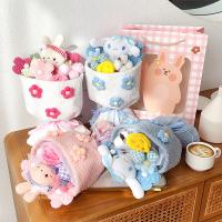 China Mother's Day gifts Valentine's Day plush rabbit finished doll bouquets for girlfriends or muses as birthday gifts for sale