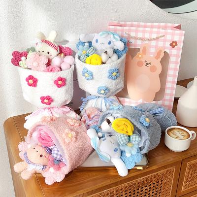 China Mother's Day gifts Valentine's Day plush rabbit finished doll bouquets for girlfriends or muses as birthday gifts for sale