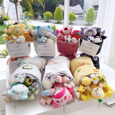 China 20x30cm Cartoon Doll Bouquets The Ideal Gift for Your Girlfriend on Valentine's Day for sale