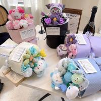 China Valentine's Day Gifts Creative Plush Doll Flower Bouquets Finished Dolls Muse Flower Bouquets Mother's Day International Women's Day for sale