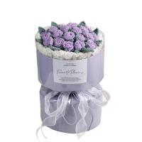 China Bubble Roses Handmade Knitted Woolen Flower Bouquets Creative Flower Bouquets for Teachers and Moms on International Women's Day and Teachers' Day for sale