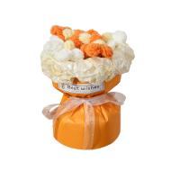 China 11x13cm Mini Flower Bouquet Knitted Puff Bouquet Finished Product Artificial Flowers in Multiple Color for Mother's Day for sale