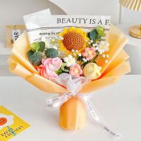 China Handcrafted Sunflower and Rose Bouquet Perfect for Mother's Day or Valentine's Day Gifts for sale