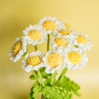 China Knited Pile Hand-crocheted Daisy Flower Bouquet Multiple Color Choices for sale