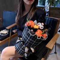 China Halloween Gift Doll Bouquet Kuromi Finished Plush Doll Pumpkin Head Cartoon Bouquet Birthday Gift for Girlfriend for sale
