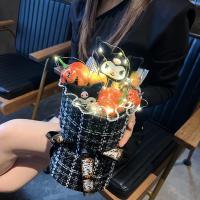 China Halloween Gift Doll Bouquet Kuromi Finished Plush Doll Pumpkin Head Cartoon Bouquet Birthday Gift for Girlfriend for sale