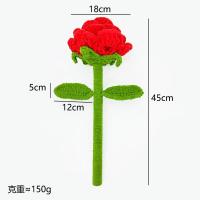 China Giant Sunflower and Rose Champion Bouquet Yellow and Brown Cotton Creative Handmade Knitted Gift for Valentine's Day for sale