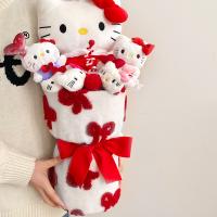 China Variety Adorable Kitty Cat Plush Doll Large Bouquet for Girlfriend's Valentine's Day Gift and Birthday Present 30x66cm for sale
