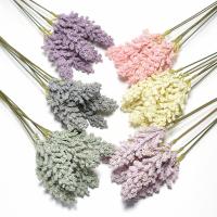 China Minimalist Faux Wheat Bouquet Realistic Fake Flowers 5x30cm Plastic for sale