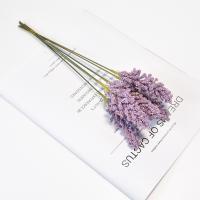China Minimalist Faux Wheat Bouquet Realistic Fake Flowers 5x30cm Plastic for sale
