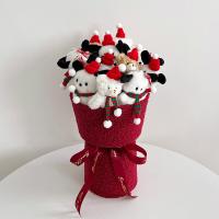 China Christmas Plush Fabric Doll Finished Bouquet Christmas Eve Gift Birthday Present for Girlfriend for sale