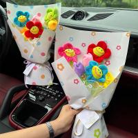 China 20x35cm Finished Dopamine Creative Bouquet Cartoon Artificial Flower Bouquet Multiple Color for Girlfriend Birthday Present for sale