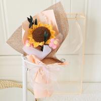 China Flowers Variety Hand-knitted Woolen Knit Bouquet Perfect Gift for Girls' Birthday or Graduation for sale