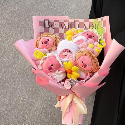 China Loopy Little Beaver Plush Doll Bouquet Loopy Adorable Cartoon Plush Toy Creative Birthday and Graduation Season Gift for Those with a Girlish Heart for sale