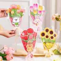 China Mother's Day Gift Flower Bouquet, Greeting Card DIY Handmade Paper Material Kit. Hand - held Flower Bouquet for Kindergarten Children to Give to Their Mothers for sale