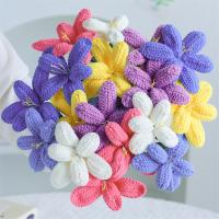 China Knited Pile Handmade Crochet Tulip Bouquet Faux Floral Table Decor for Valentine's/Gift Variety Tulip for sale